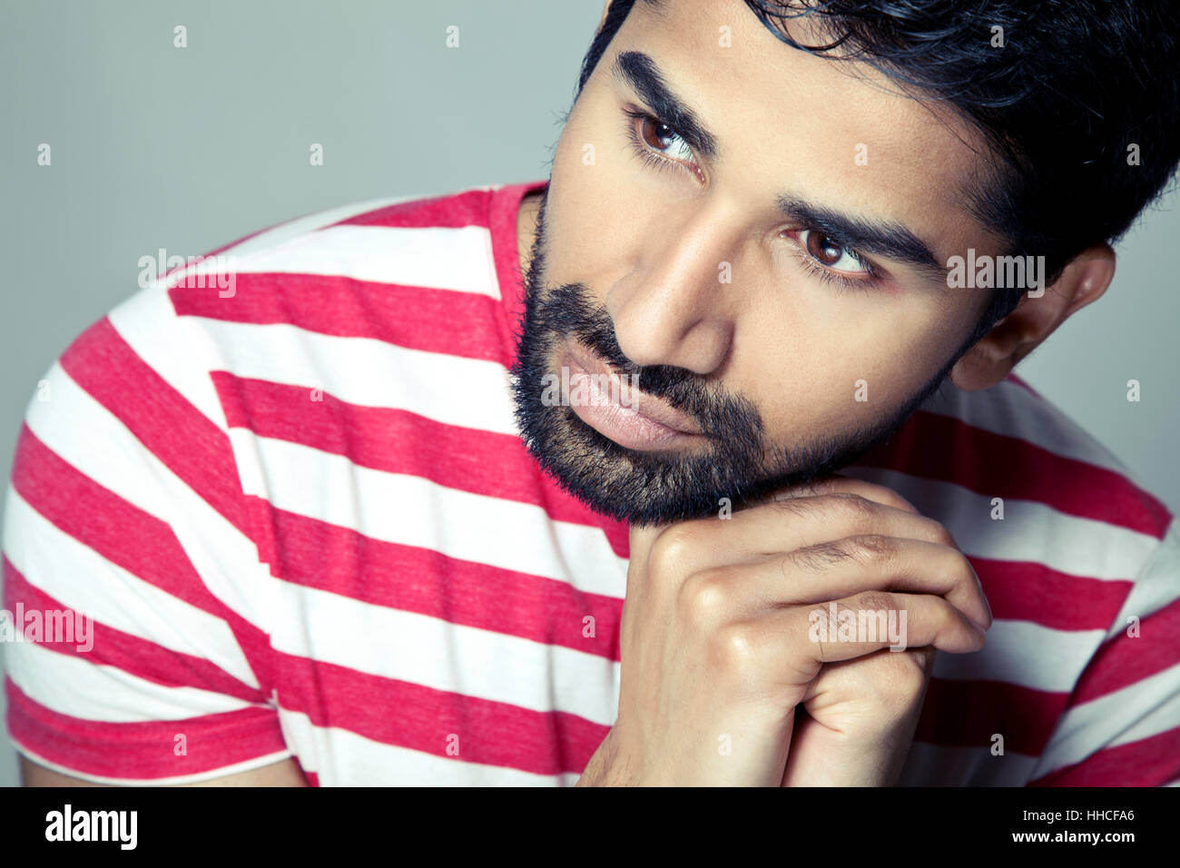 Indian male model with masculine look hi-res stock photography and ...