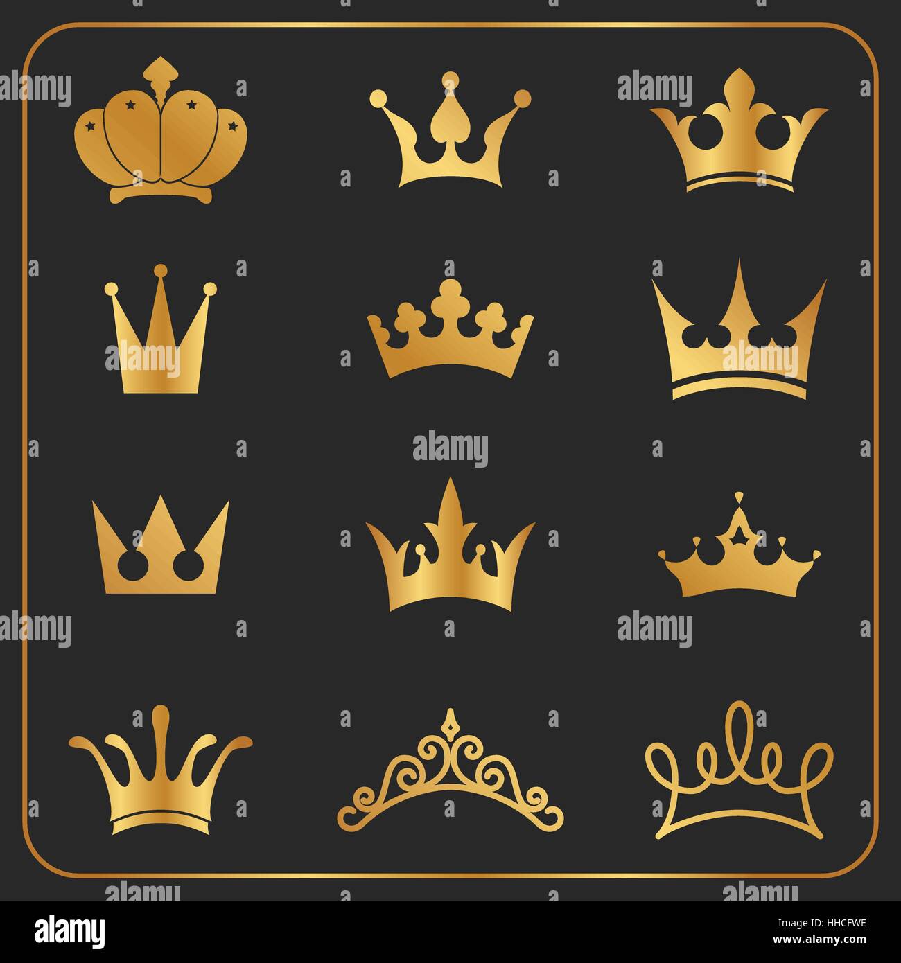 Crown element hi-res stock photography and images - Alamy