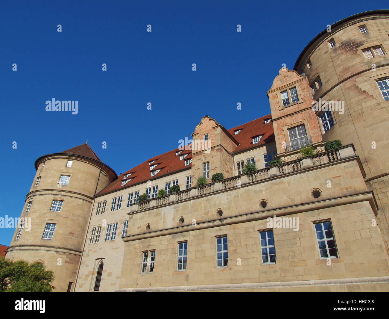 germany, german federal republic, stuttgart, castle, old, chateau ...