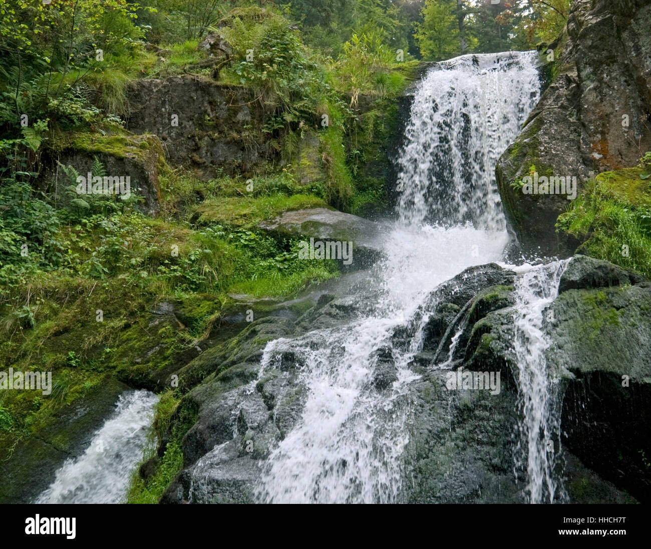 idyllic triberg waterfalls Stock Photo - Alamy