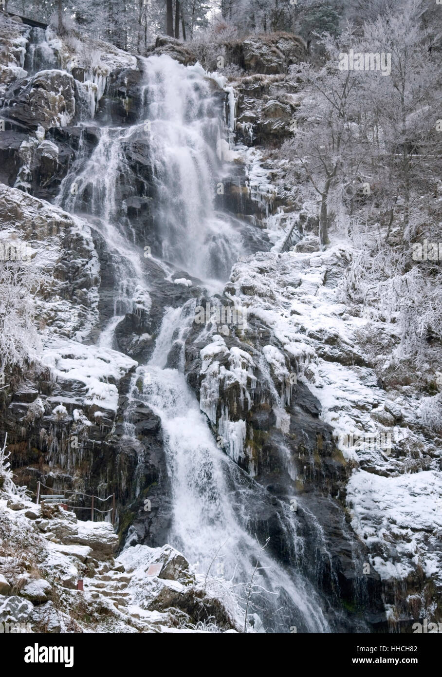 todtnau waterfall in germany Stock Photo - Alamy