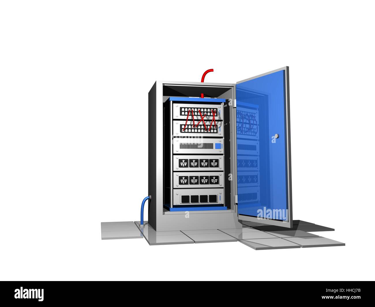 3d server console Stock Photo - Alamy
