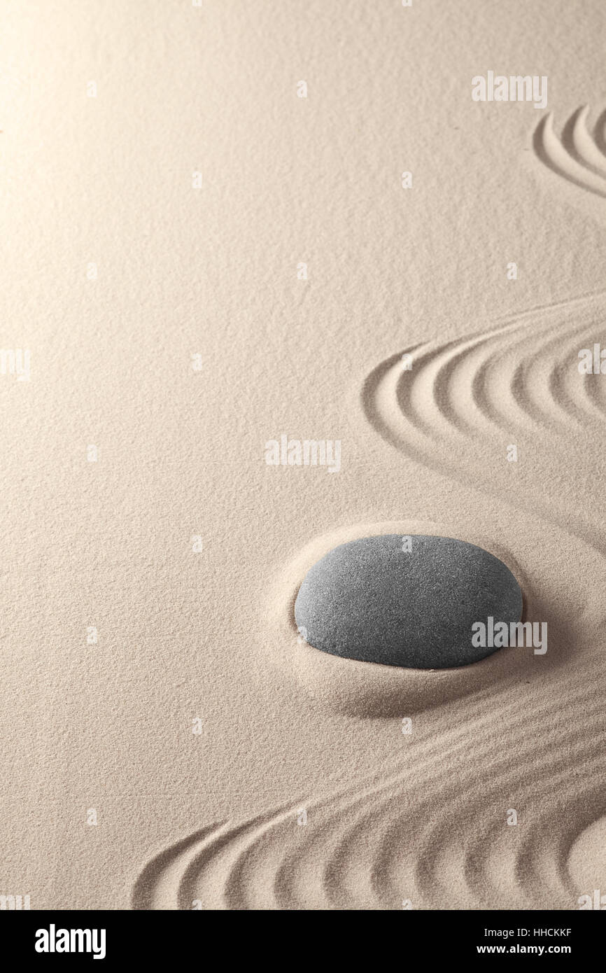 meditation, single, relaxation, garden, stone, rock, concentration, one ...