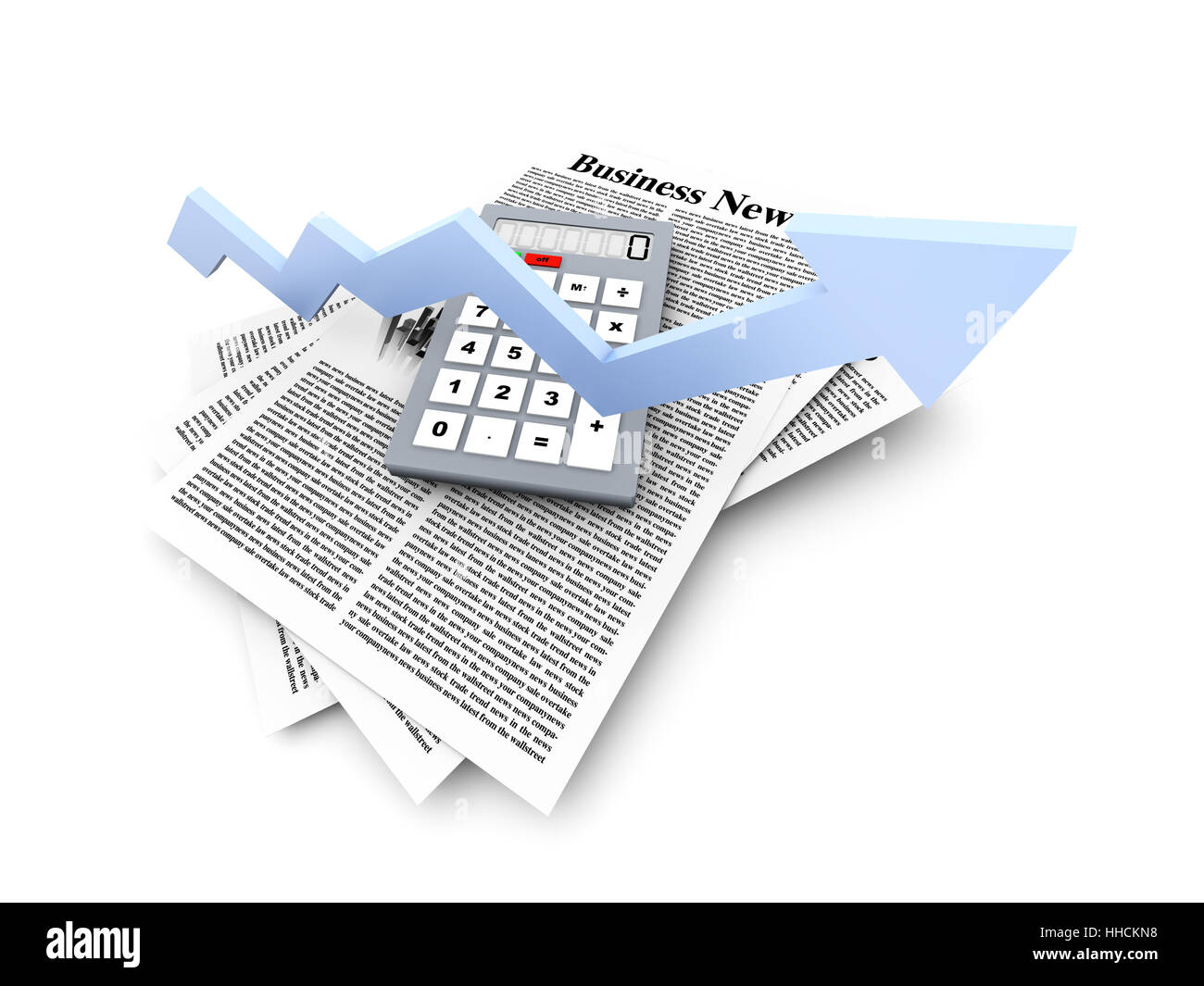newspaper, journal, office, isolated, chart, model, design, project ...