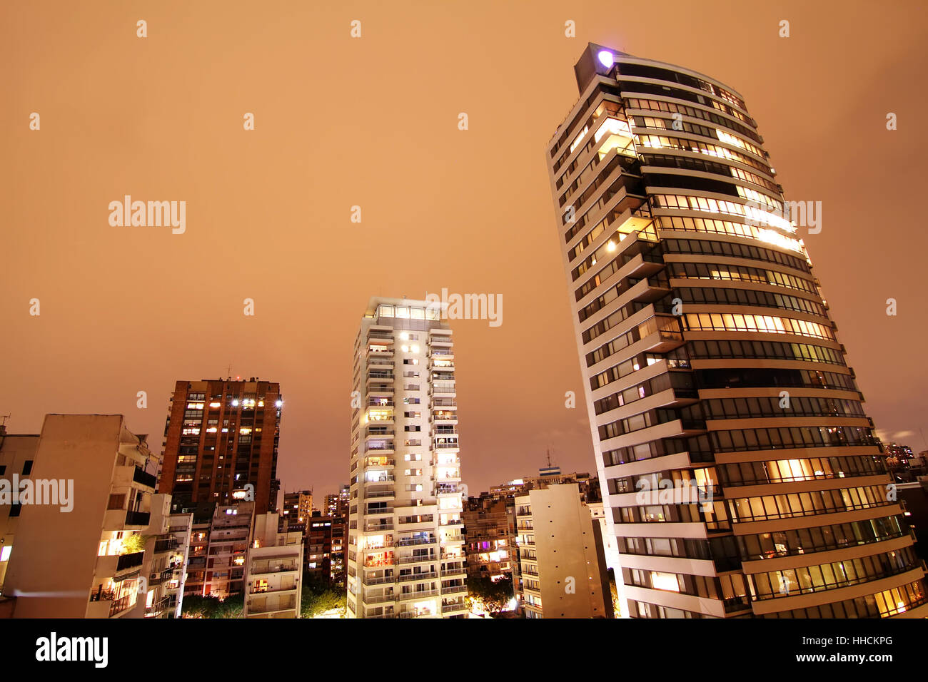 house, building, tower, city, town, night, nighttime, lights, evening ...