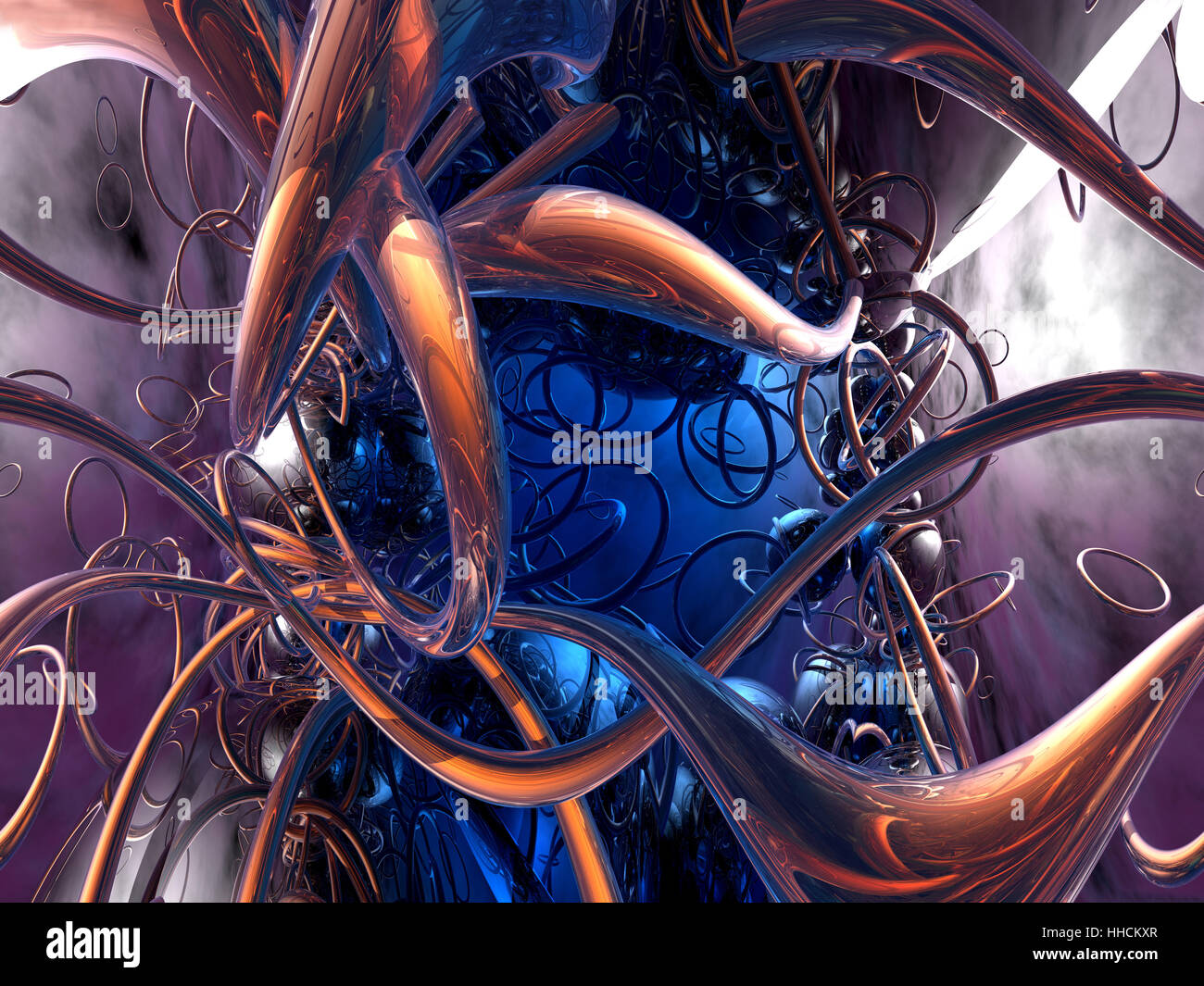 blue, liquid, reflection, stream, ray, metal, deco, digital, vision ...