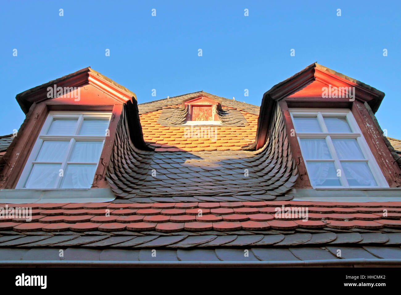 Tiny roof window hi-res stock photography and images - Alamy