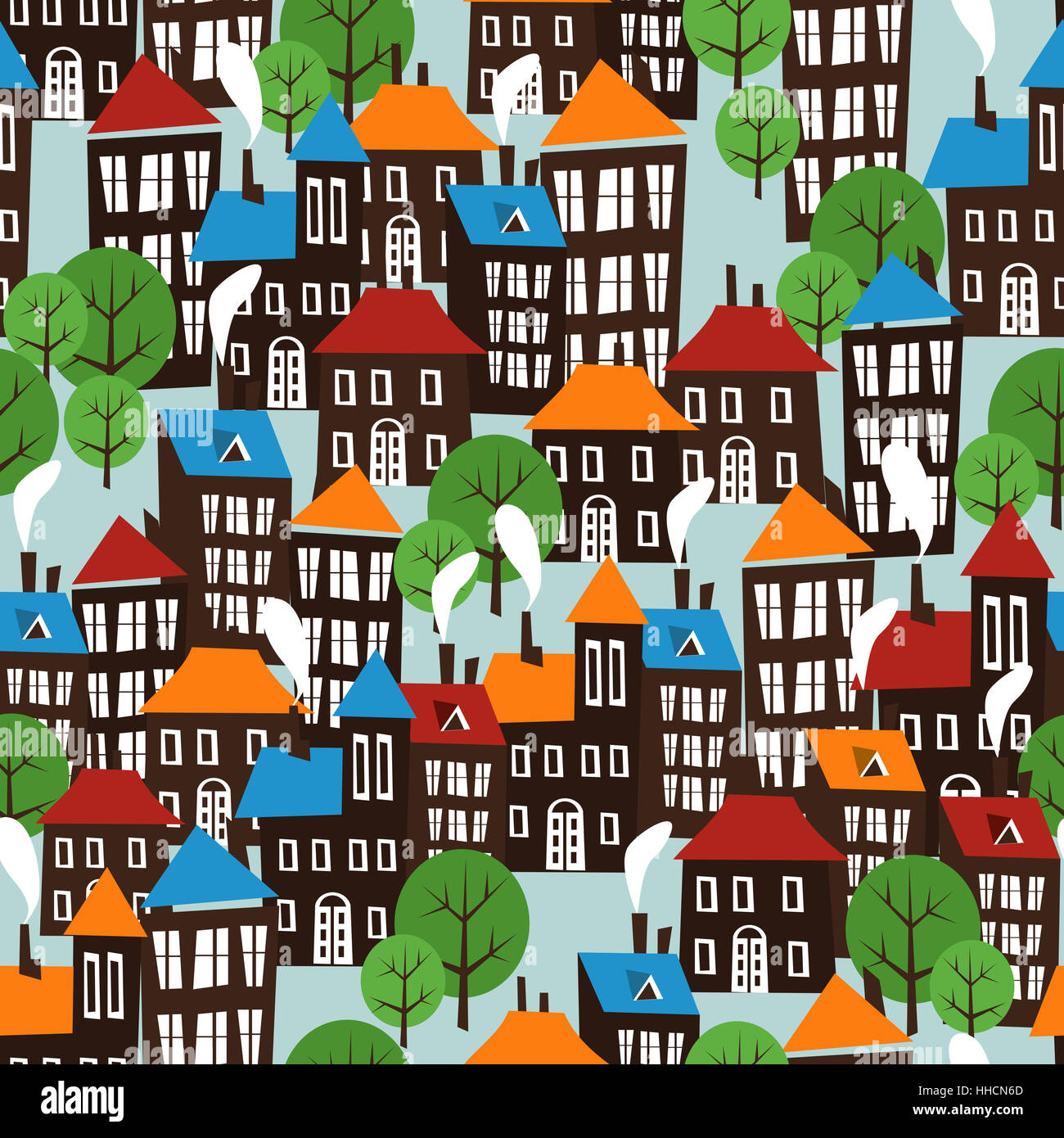blue, house, building, city, town, colour, stone, winter, traffic Stock ...