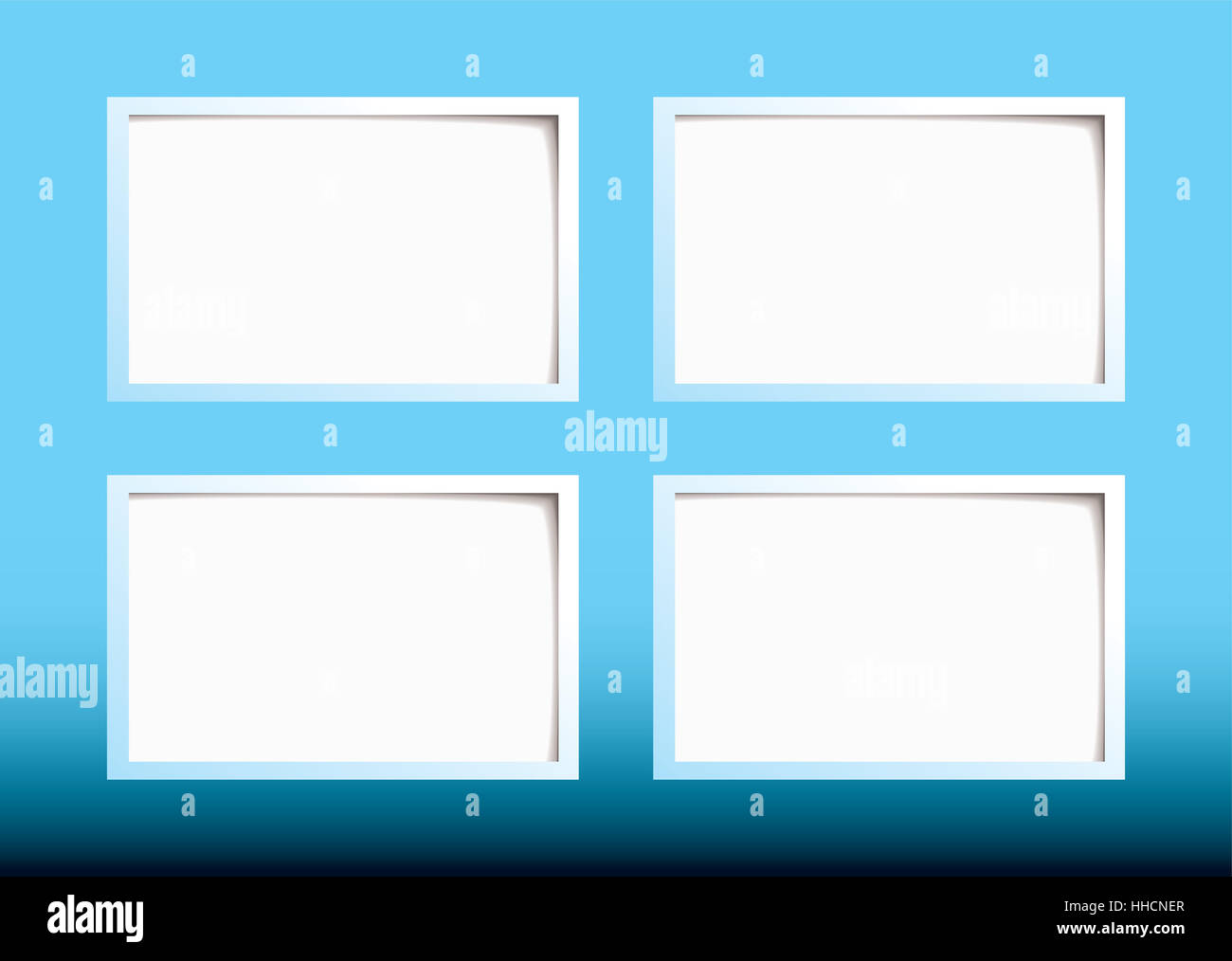 Blue background with paper tag and shadows around the edge Stock Photo ...