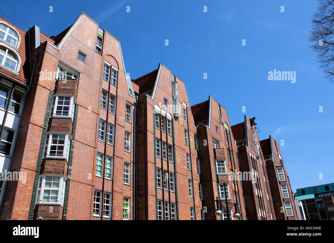 germany, german federal republic, brick, gable, building, buildings ...