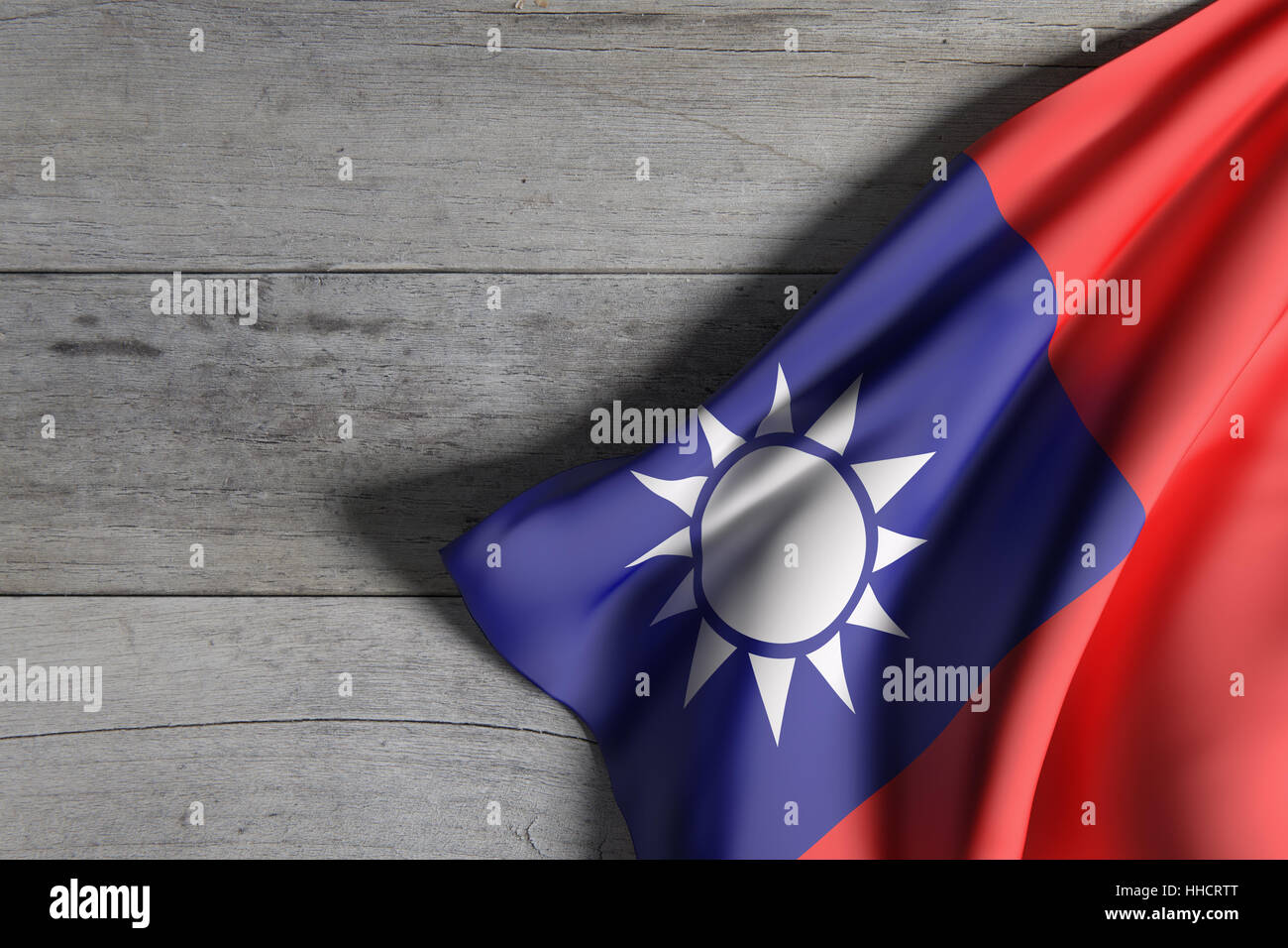 Taiwan flag waving on hi-res stock photography and images - Alamy