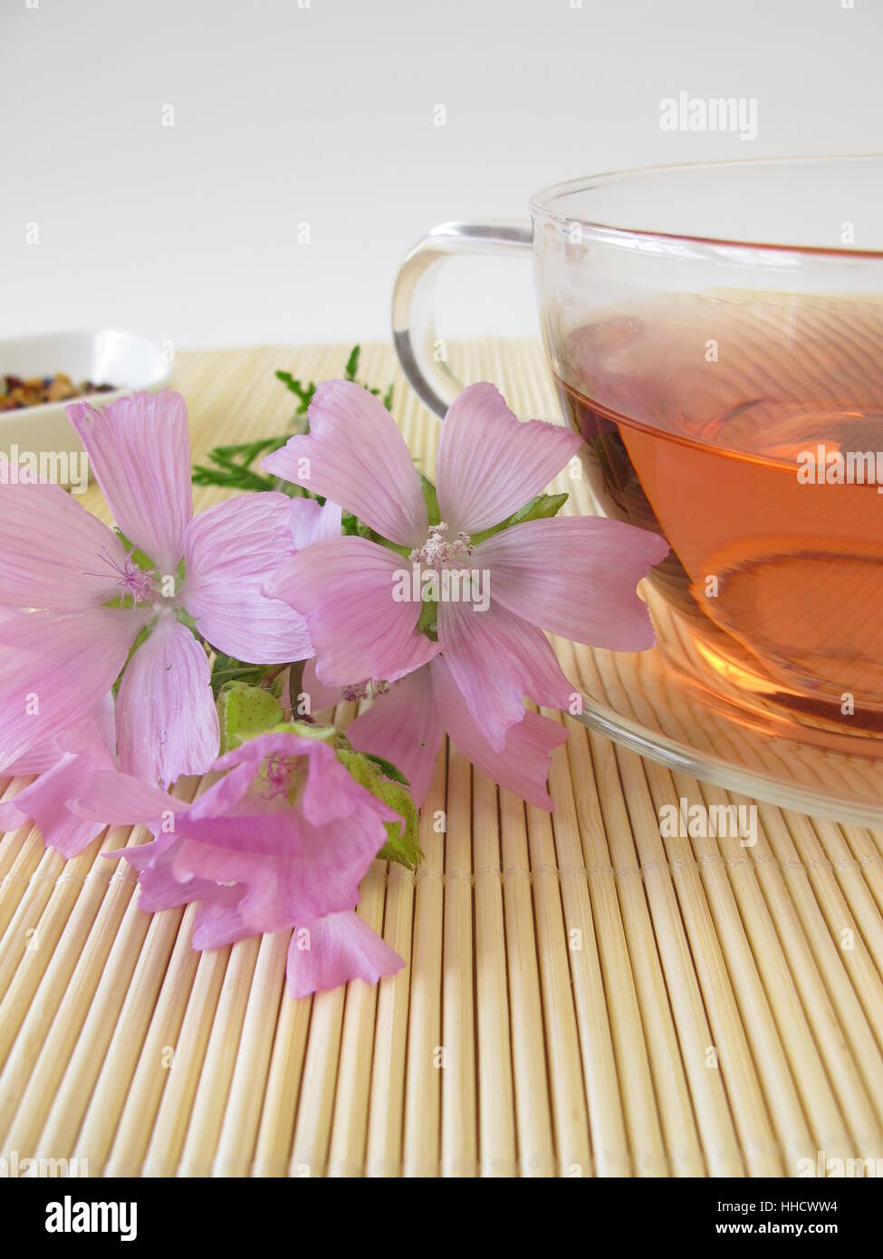 tea, cup, tea, blossoms, mallow, bleed, herb tea, tea-cup, savage ...