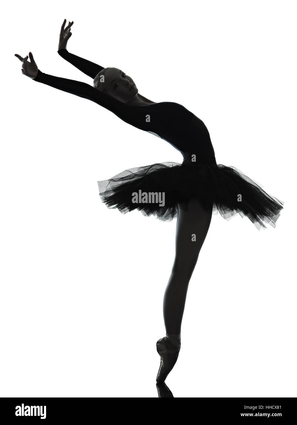 Ballet Dancers On Pointe Silhouette