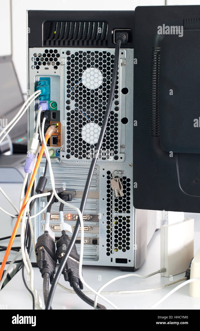 office, desk, cable, workstation, read, current conduction, computers ...