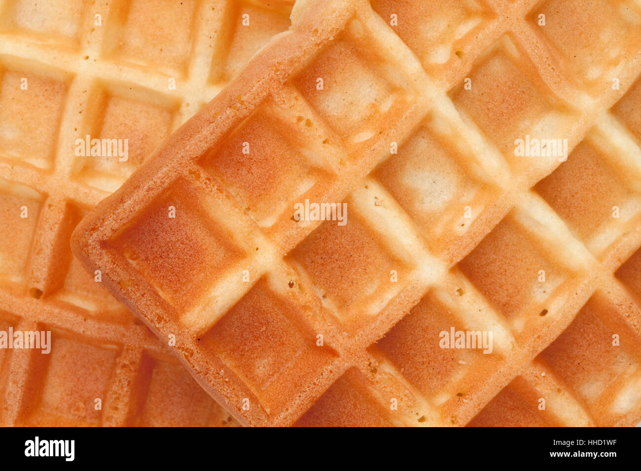 Extreme close up of waffles Stock Photo - Alamy