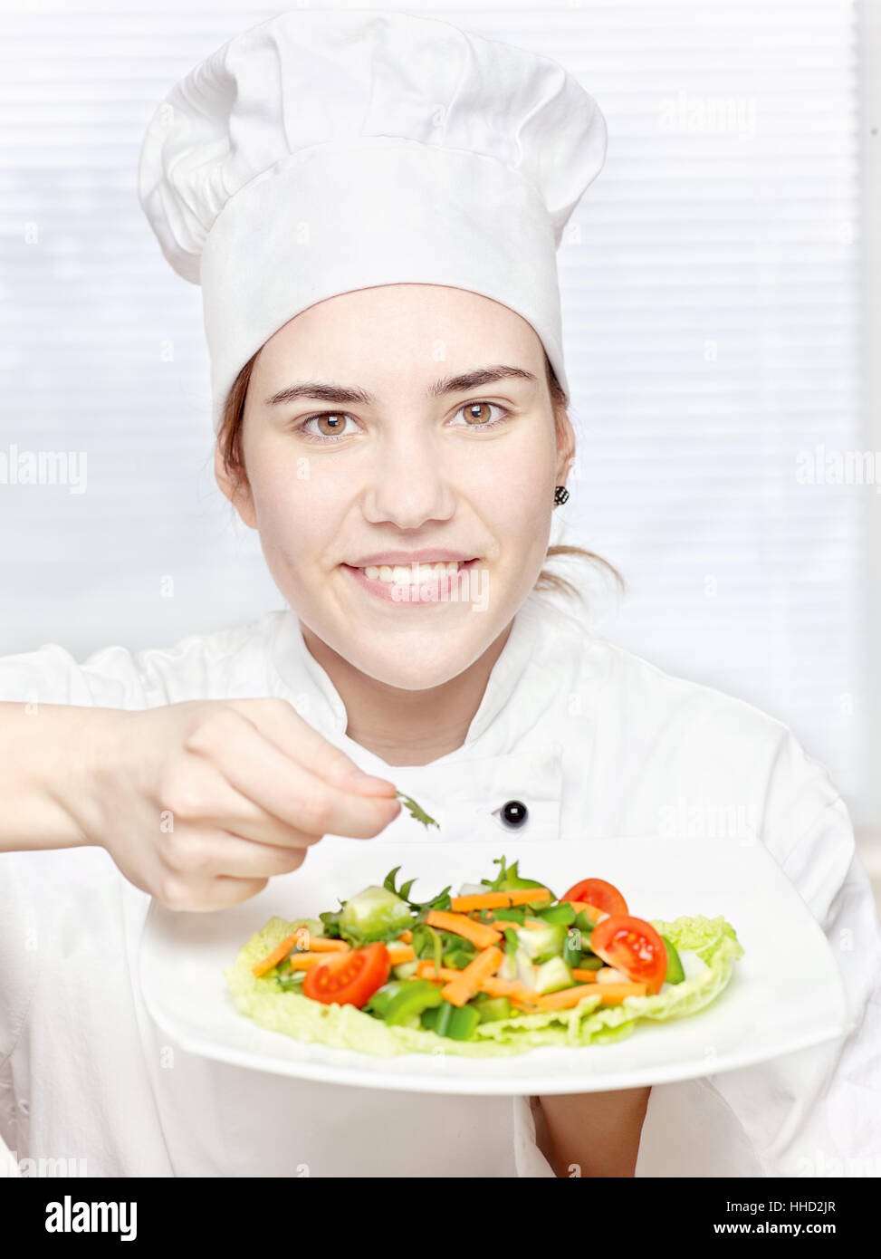 uniform, kitchen, cuisine, vegetable, chef, decorate, salad, workers ...