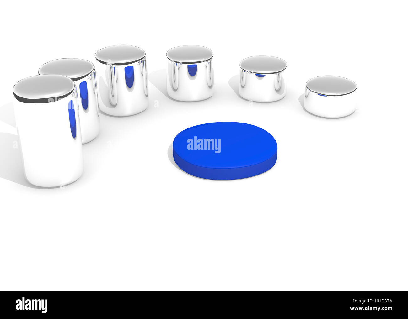 glossy chrome bars,upswing concept Stock Photo - Alamy