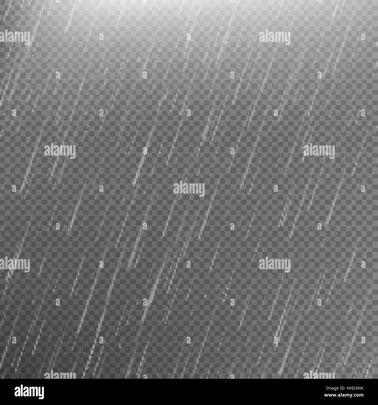 Rain transparent template background. EPS 10 Stock Vector Image & Art ...