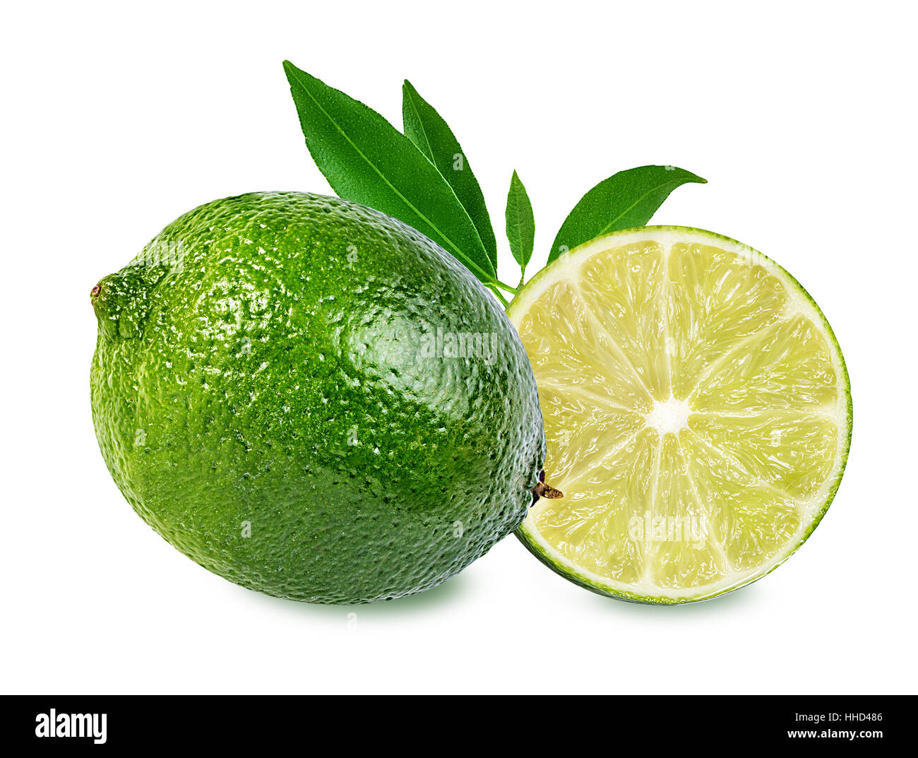 lime isolated on white background Stock Photo - Alamy