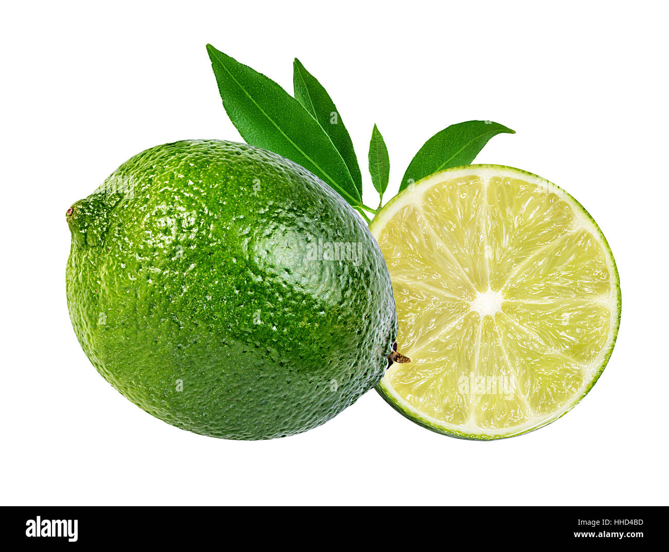 lime isolated on white background Stock Photo - Alamy