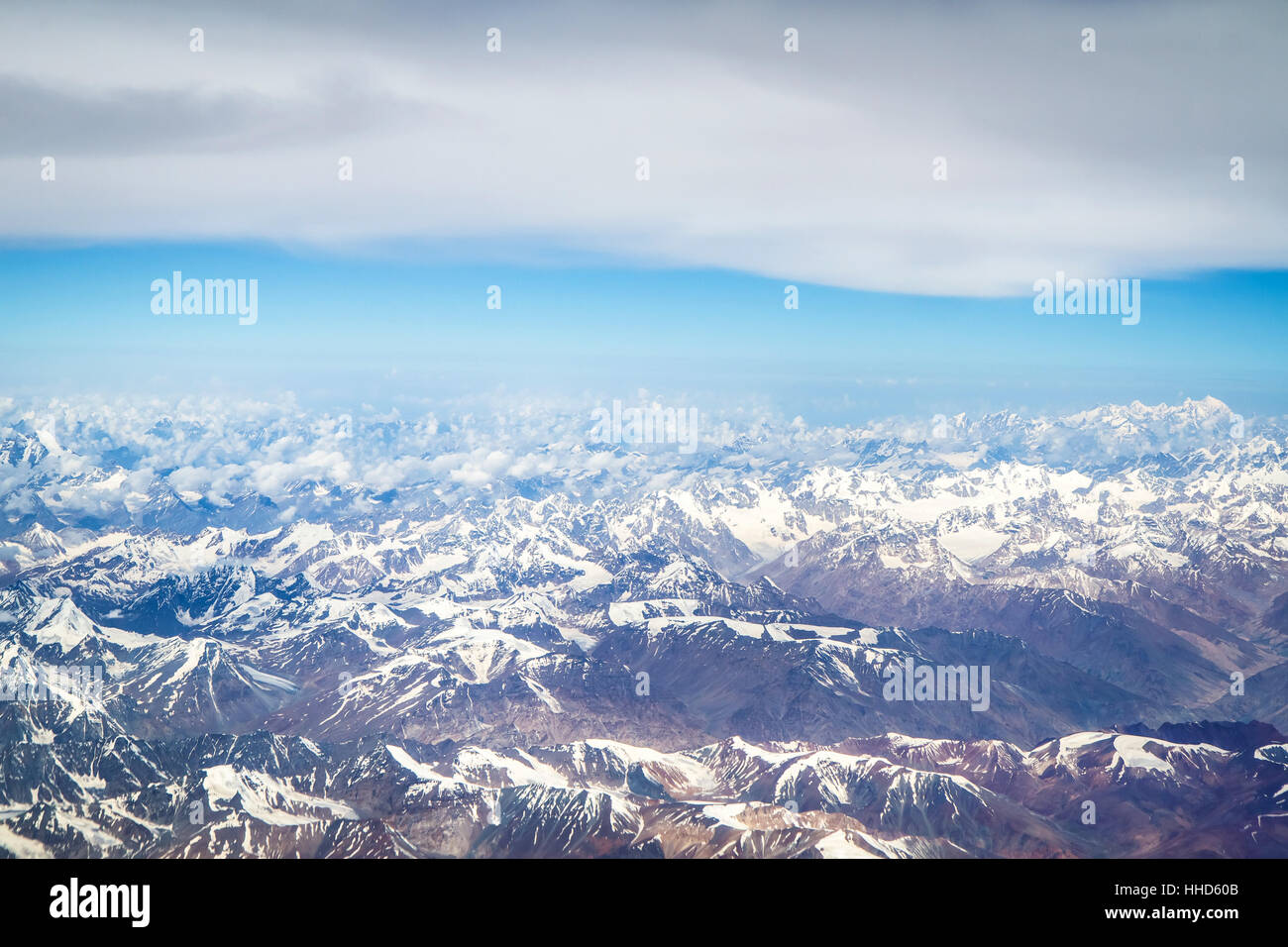 himalayan mountains,aerial view Stock Photo - Alamy