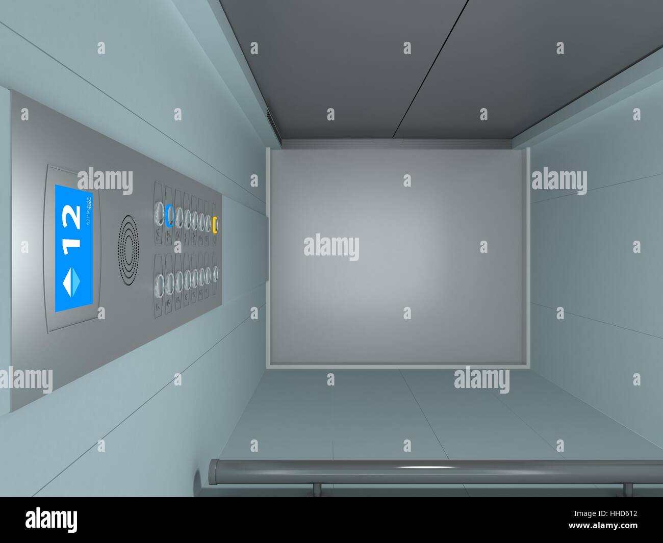 wait, waiting, hall, elevator, lift, corridor, board, colour, modern ...