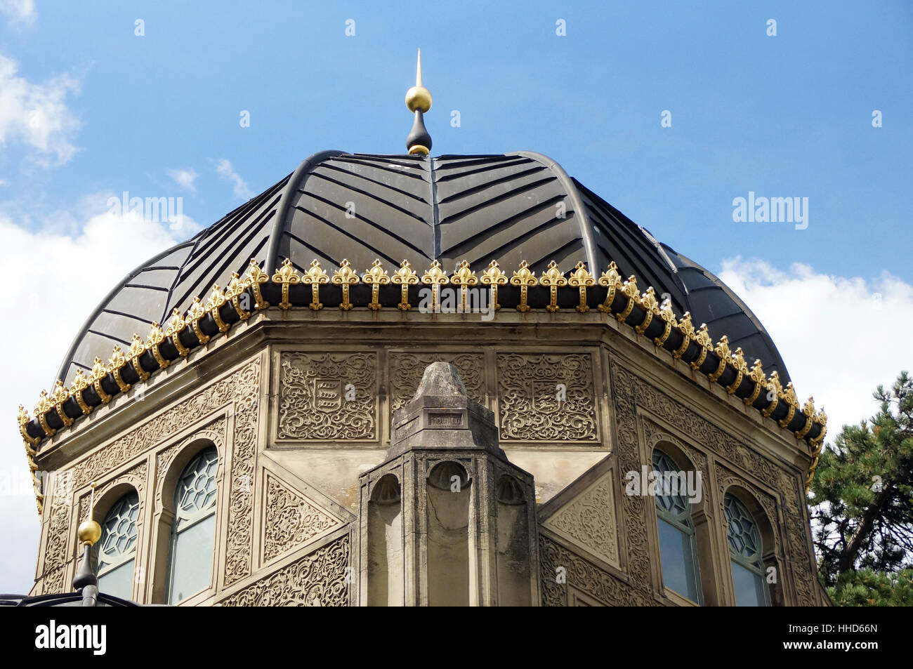 mosque, east, pavilion, gazebo, dome, ornament, look-out, stuttgart ...