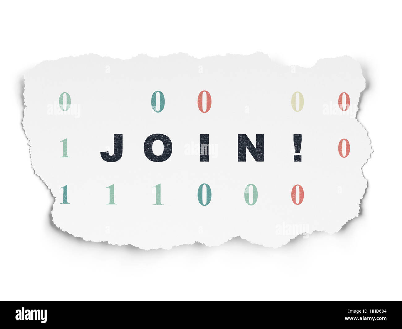 Finance concept: Join! on Torn Paper background Stock Photo - Alamy