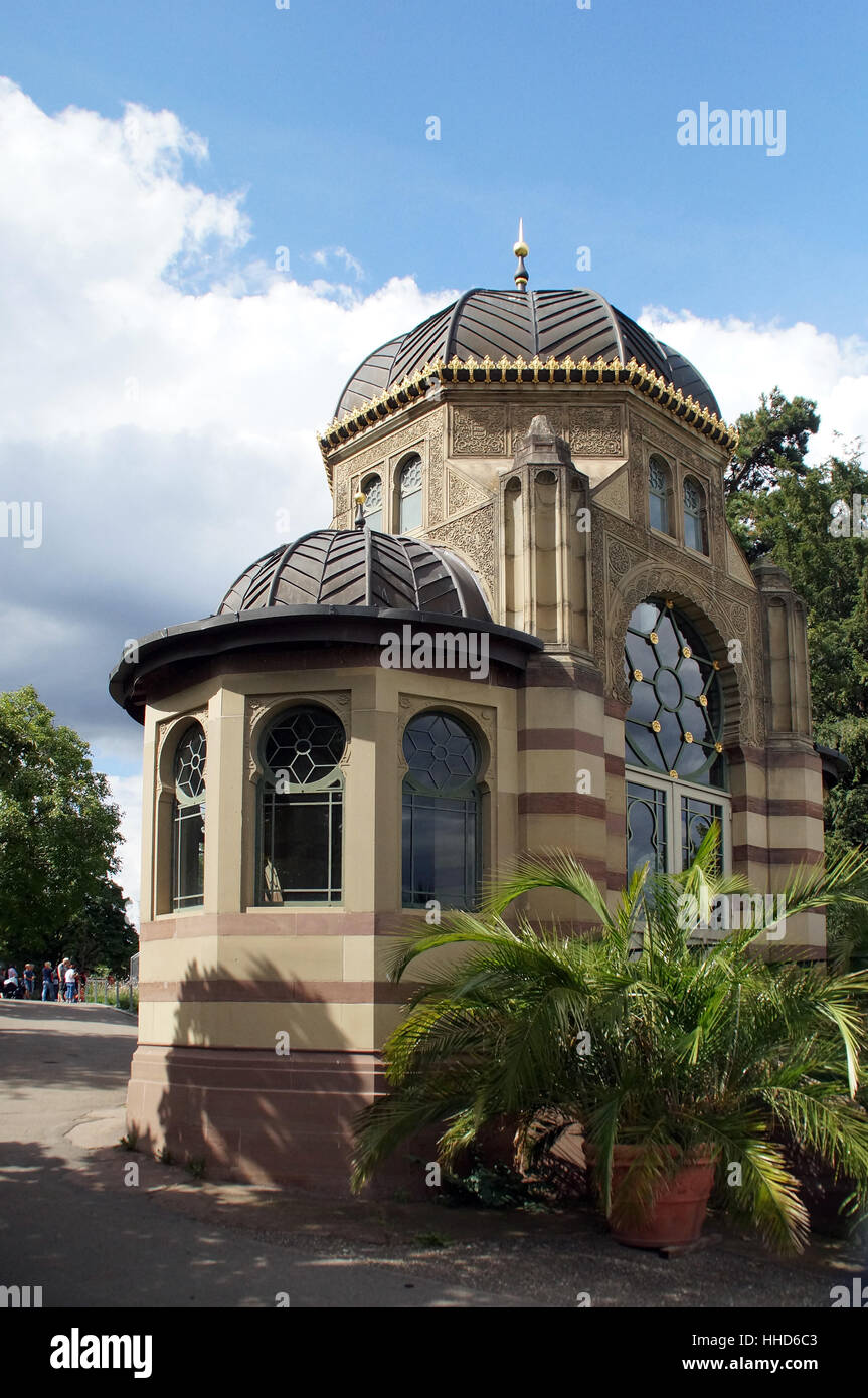 romantic, stuttgart, mosque, pavilion, oriental, gazebo, dome, ornament ...