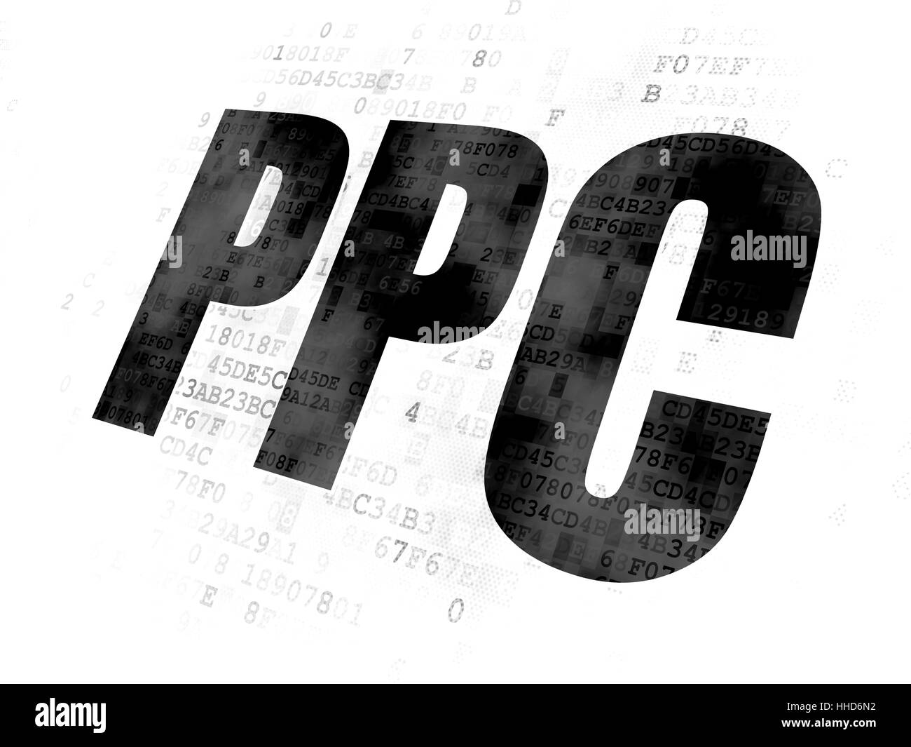 Marketing concept: PPC on Digital background Stock Photo - Alamy