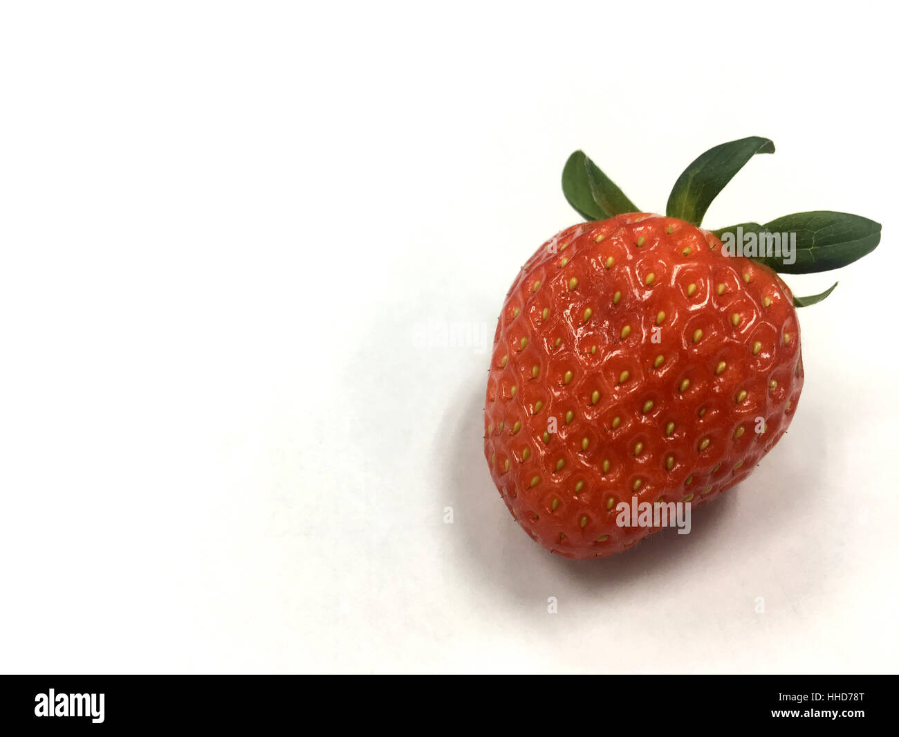 Strawberries fruit isolated on white background Stock Photo - Alamy