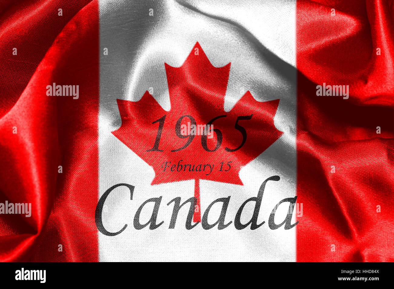 Canadian National Flag With Maple Leaf On It in Red And White Colors ...