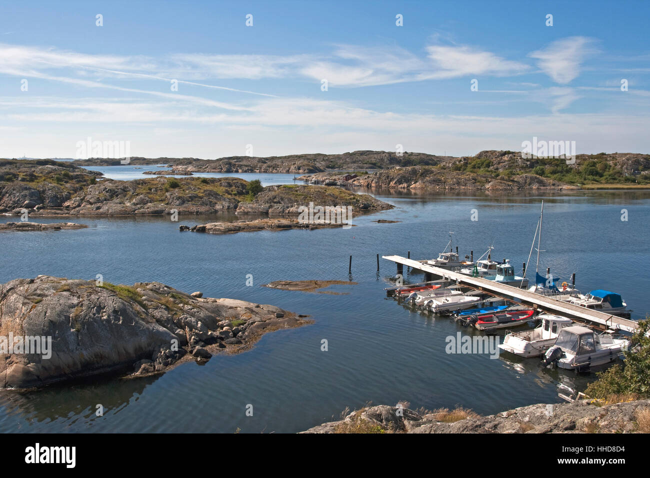 sweden, harbor, islands, harbours, archipelago, rowing boat, sailing ...