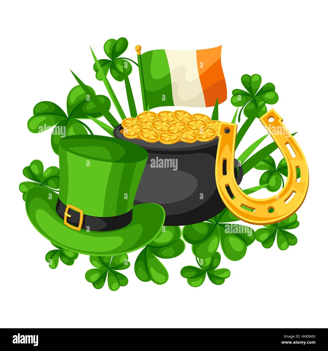 Irish Pot Of Gold Clipart