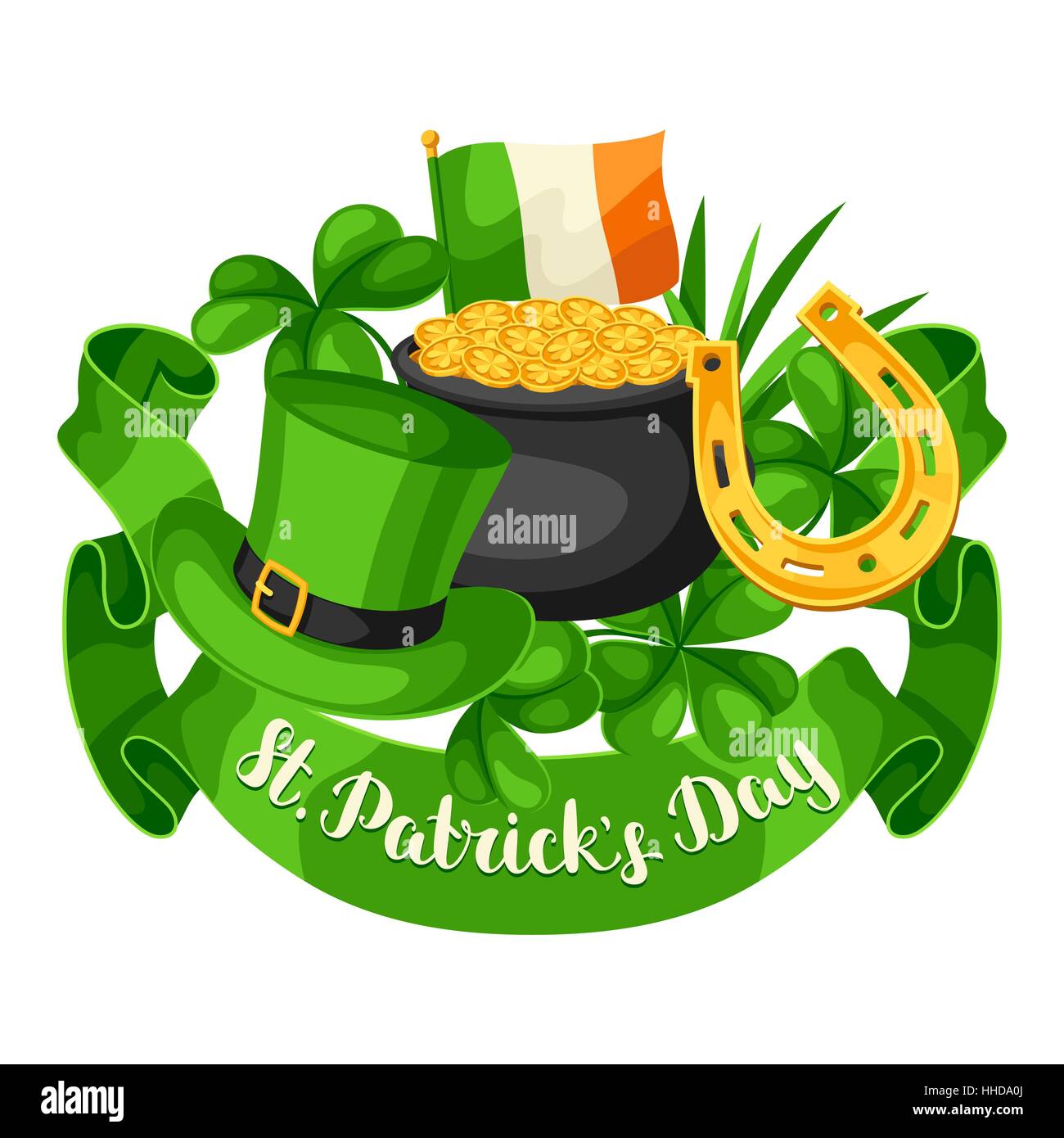 Horseshoe ireland flag Cut Out Stock Images & Pictures - Alamy