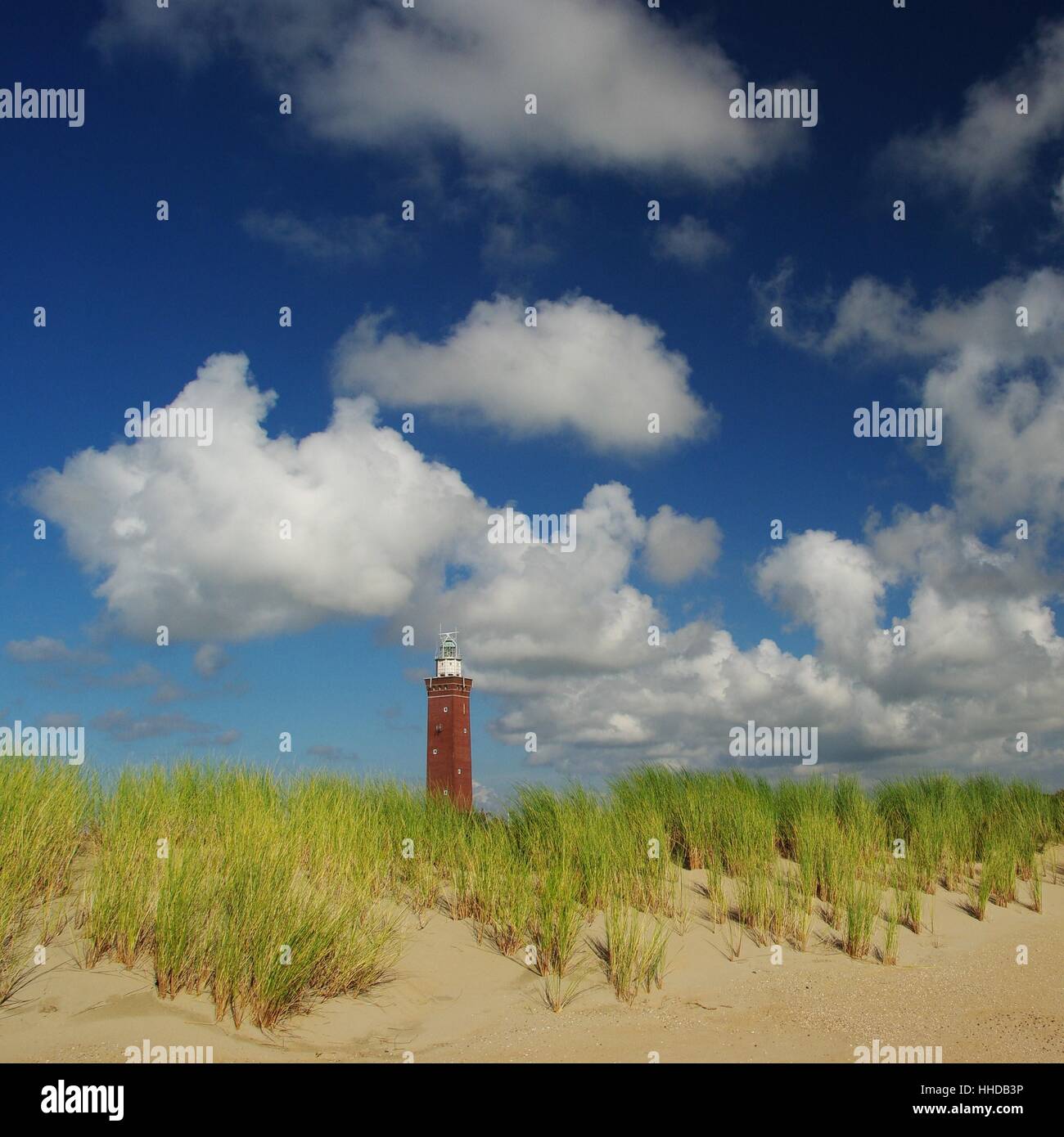 lighthouse west hoofd,ouddorp,south netherlands Stock Photo - Alamy