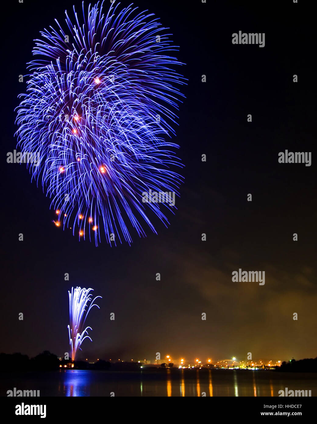 Thailand king birthday fireworks hi-res stock photography and images ...