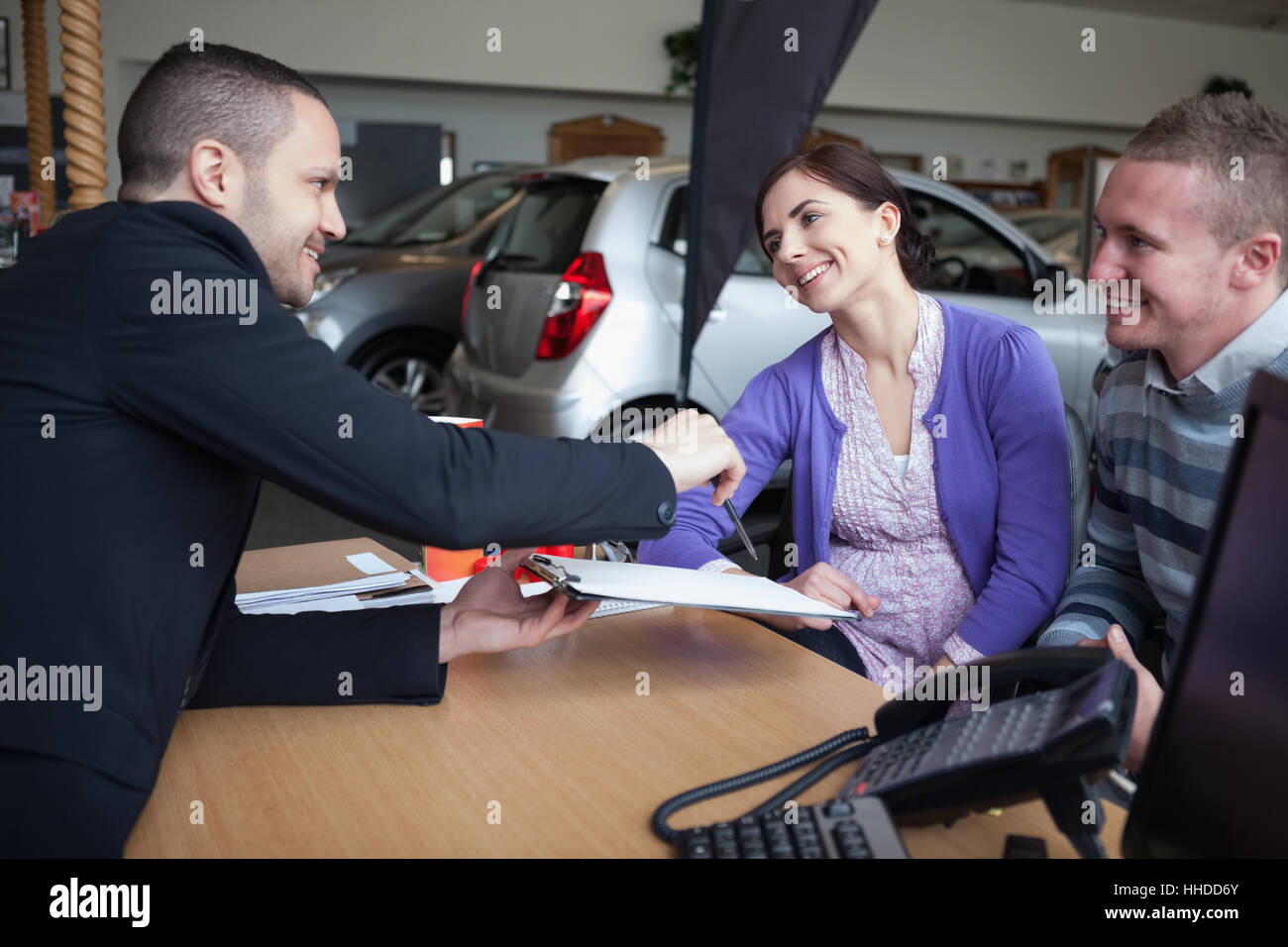 Car leader and employees hi-res stock photography and images - Alamy