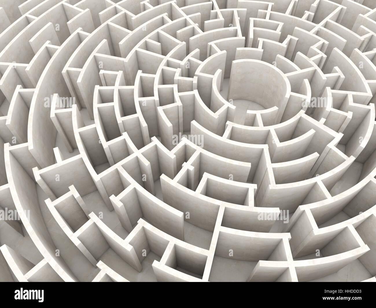 3d rendering of circular maze Stock Photo - Alamy