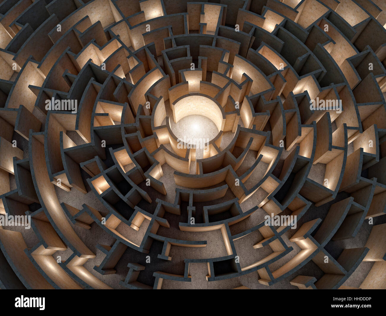 Circular maze hi-res stock photography and images - Alamy