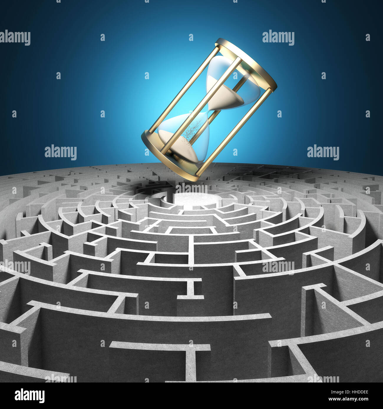 3d rendering stone maze hi-res stock photography and images - Alamy