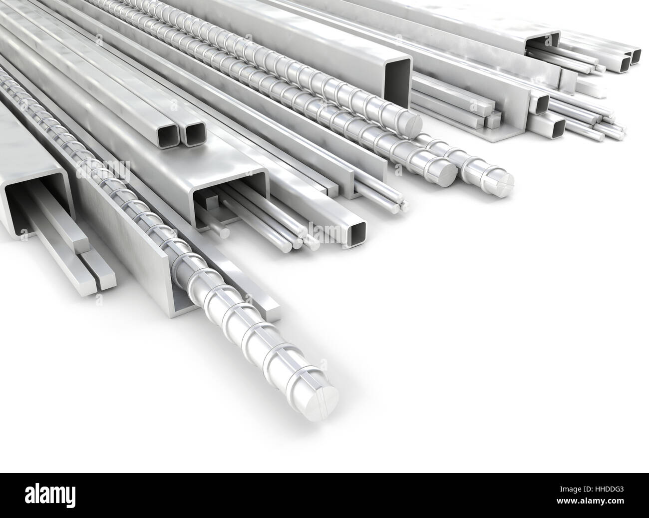 metal steel profile 3d rendering Stock Photo - Alamy