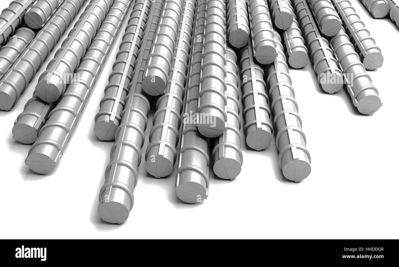 classic metal rebar 3d rendering Stock Photo - Alamy