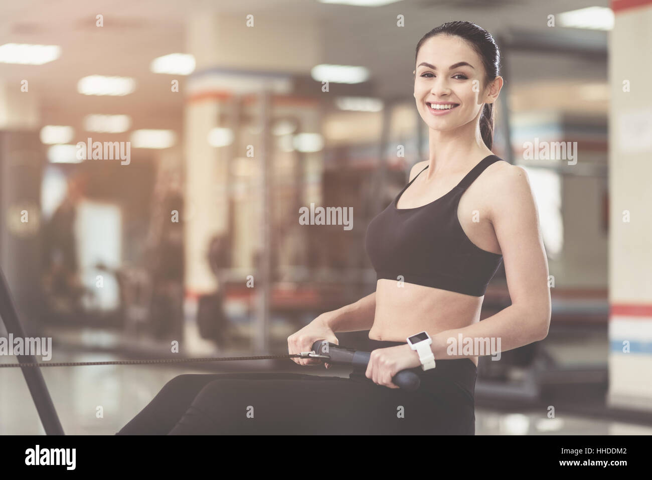 Beautiful woman having workout hi-res stock photography and images - Alamy