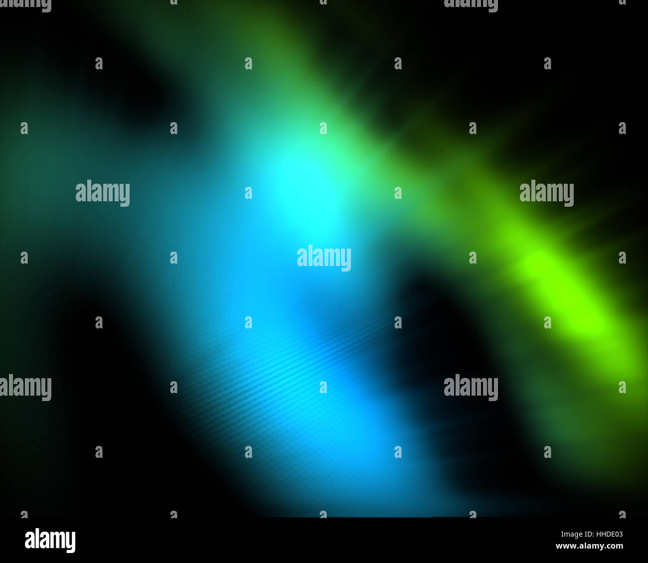Black background with a blue and green form Stock Photo - Alamy