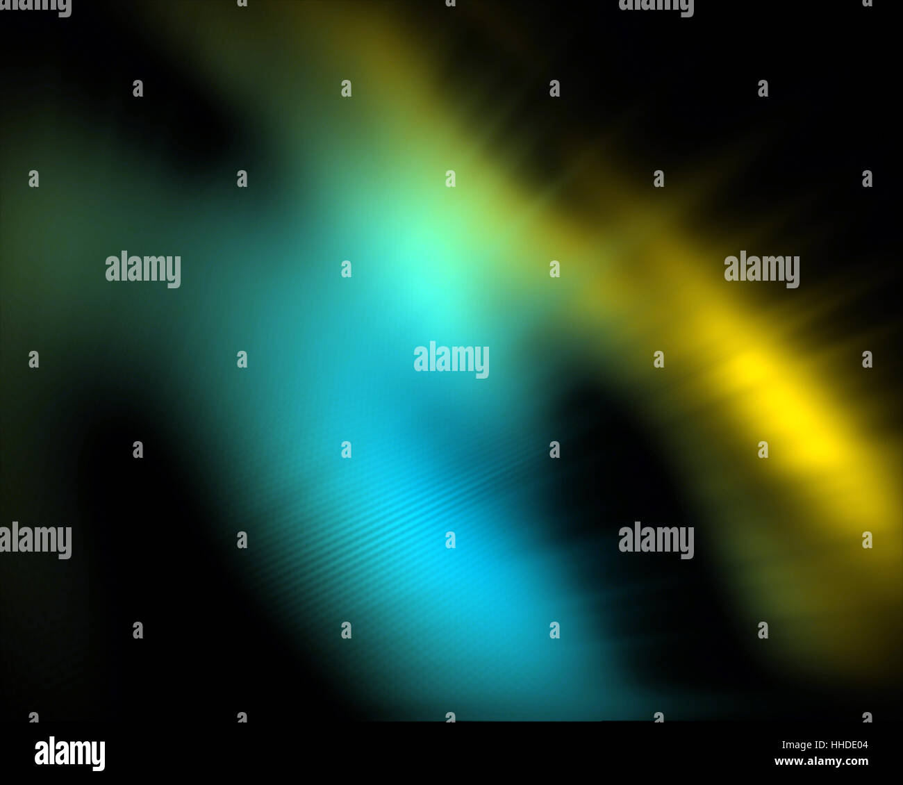 Black background with a blue and yellow form Stock Photo - Alamy