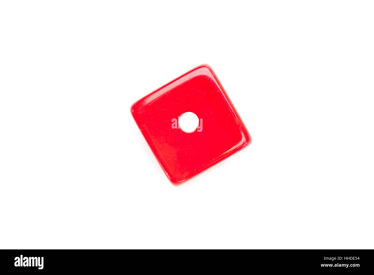 Dice designating a number one against a white background Stock Photo ...