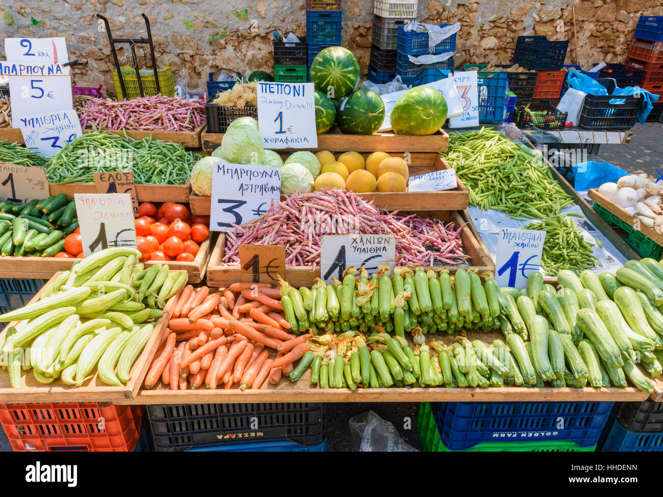 Greek food stall hi-res stock photography and images - Alamy