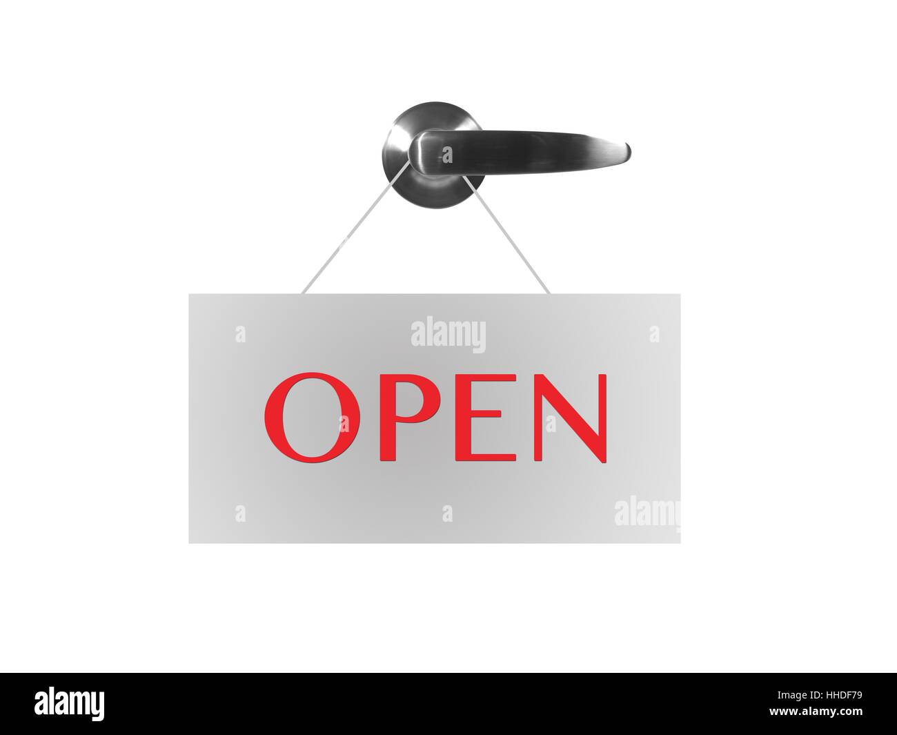 Open and closed signs isolated on white Stock Photo - Alamy