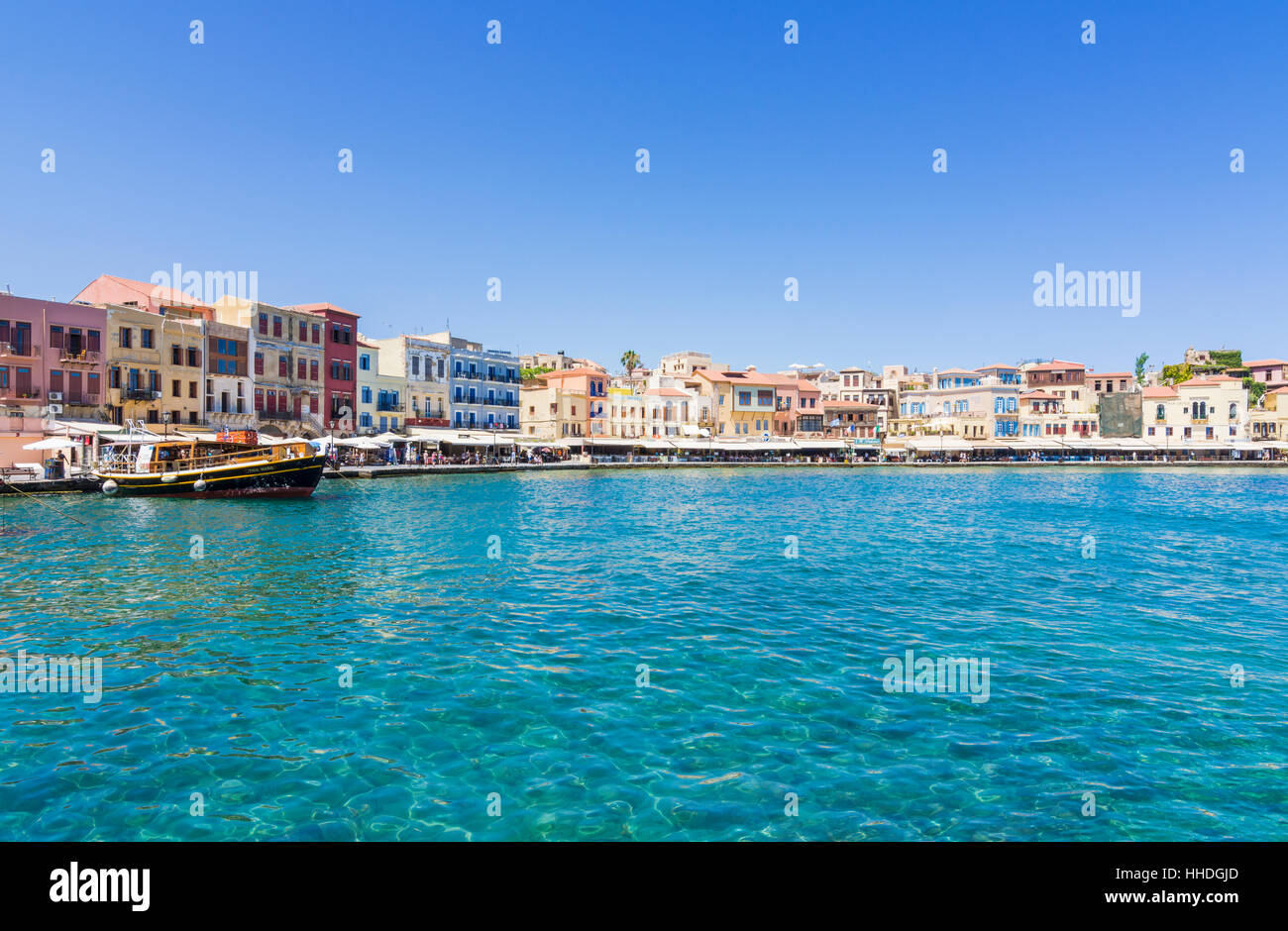The waterfront promenade around the old outer Venetian harbour of ...